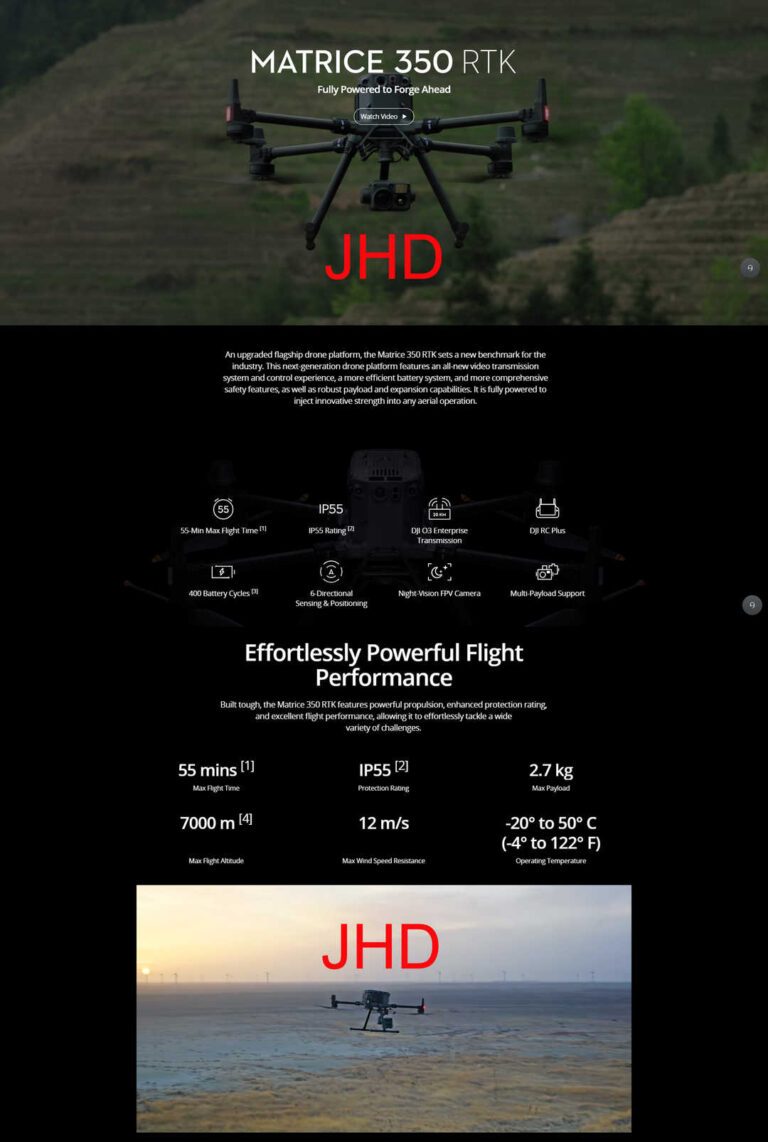 DJI Matrice 350 RTK Enterprise M350 RTK Drone
